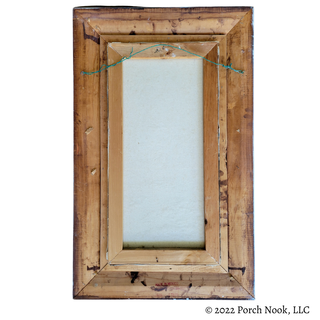 Porch Nook | Vintage Original Oil Painting on Canvas “Mountain River ...